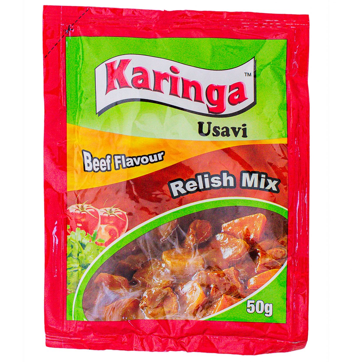 Karinga Usavi Beef Flavour Relish Mix 50g - Happy Hippo Foods